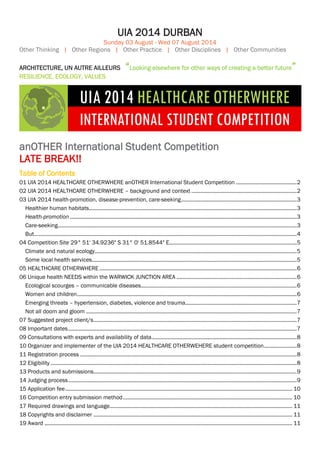 Uia 2014 durban uia phg competition brief c | PDF