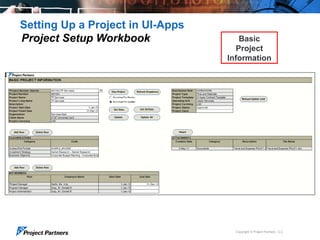 Microsoft Excel Interface for Oracle EBS Projects applications - Screenshots of Simple UI | PPT