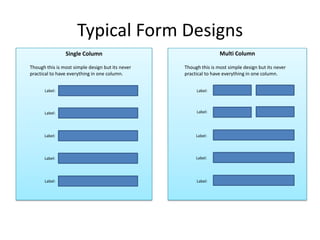 UI Atoms Form Layout | PPTX