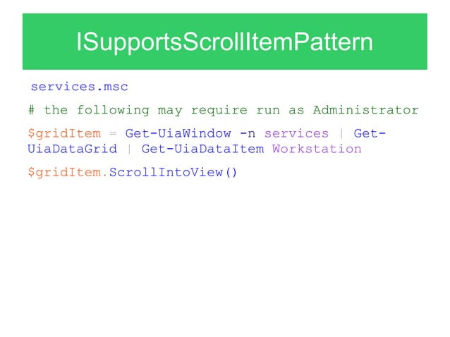 The elements' object model in UIAutomation PowerShell Extensions, part ...