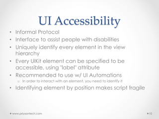 Introduction to UI Automation Framework | PDF | Web Development | Internet