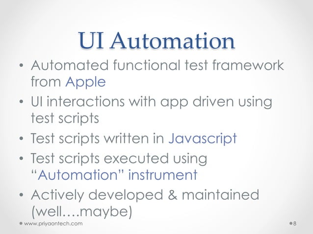 Introduction to UI Automation Framework | PDF | Web Development | Internet