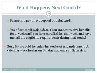 Unemployment Basics from IDES | PDF