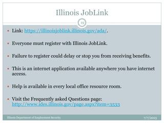 Unemployment Basics from IDES | PDF