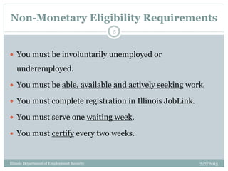 Unemployment Basics from IDES | PDF