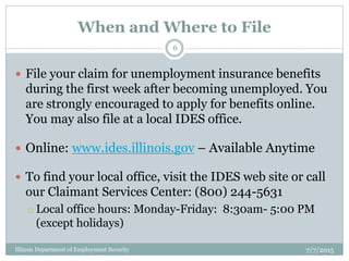 Unemployment Basics from IDES | PDF