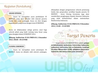 UIBiofest – Universitas Indonesia | PDF