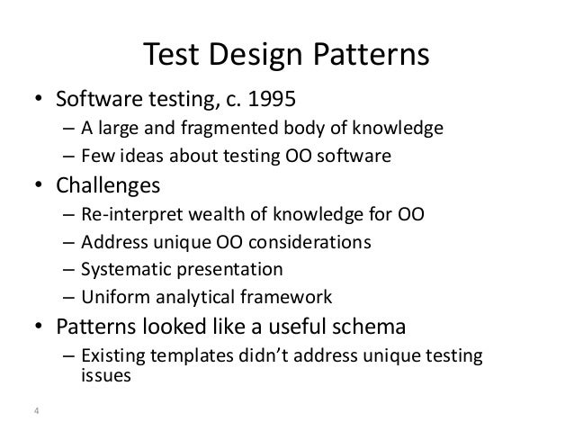 Software Testing: Models, Patterns, Tools