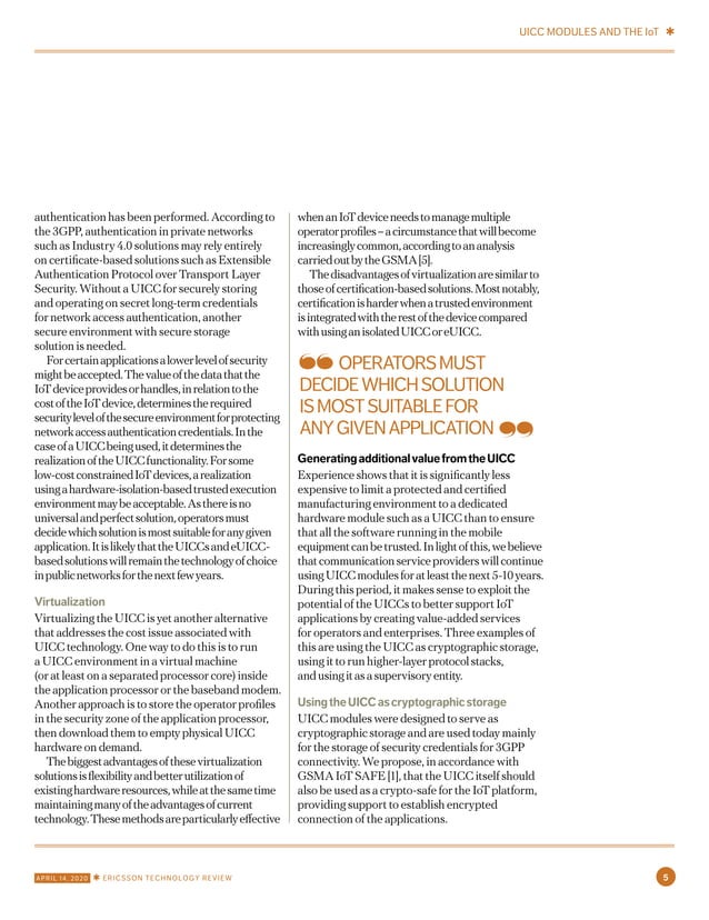 Ericsson Technology Review: Optimizing UICC modules for IoT ...