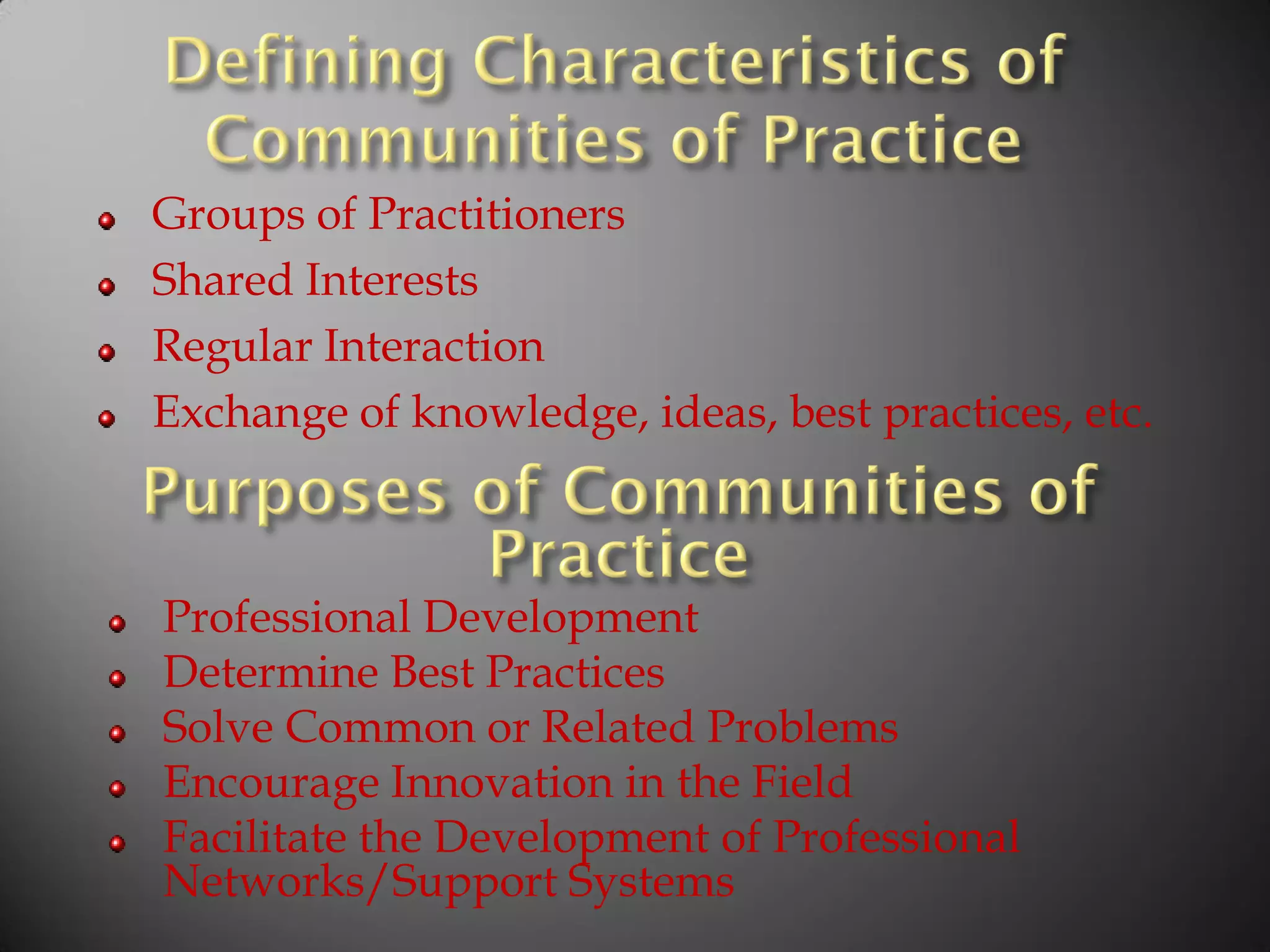 Improving Assessment Through Communities of Practice | PPT