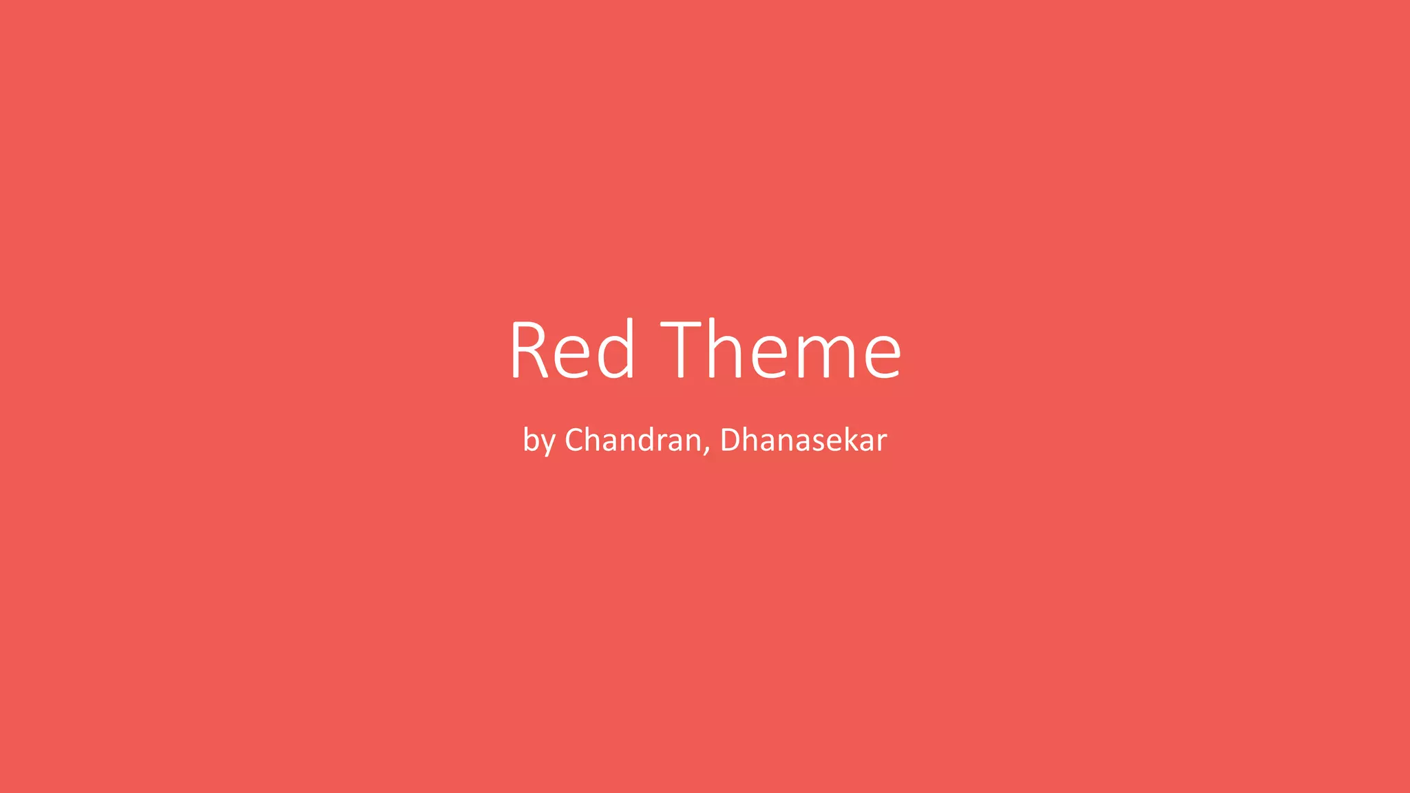 UI Design concept red | PPTX