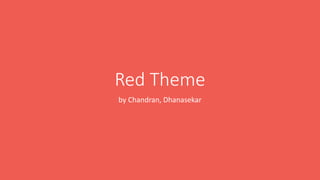 UI Design concept red | PPT