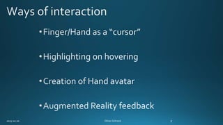 Ui concepts for gesture interaction | PPTX