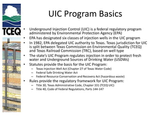 Underground Injection Well Overview, Lorrie Council | PPTX