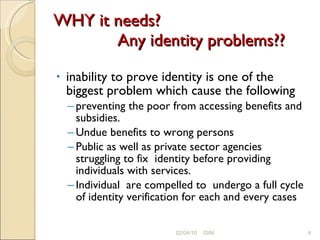Unique Identification Number: Implications and Challenges | PPT