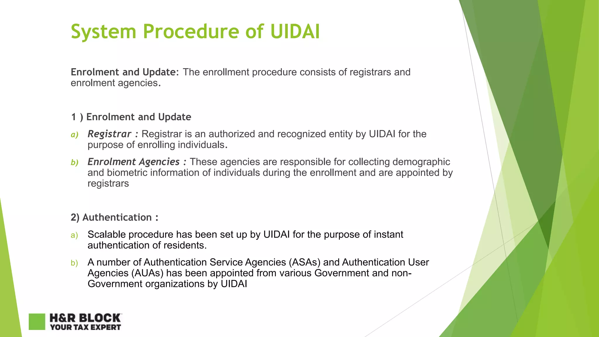 UIDAI Portal: Official Website for Aadhaar | PPT