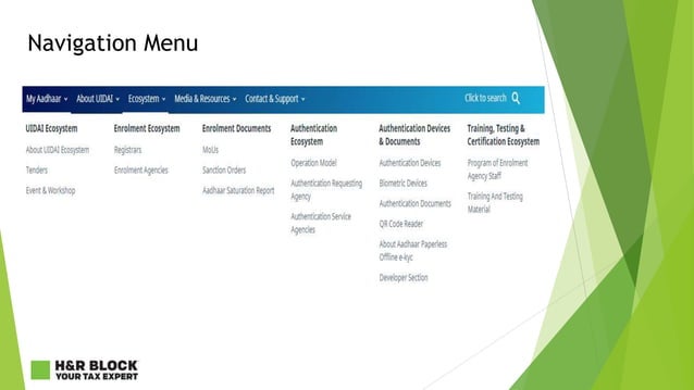 UIDAI Portal: Official Website for Aadhaar | PPT