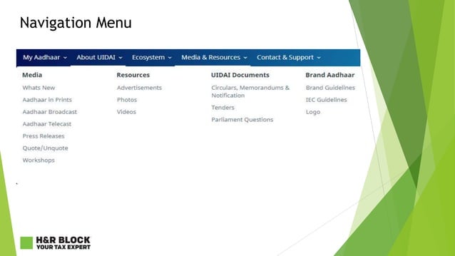 UIDAI Portal: Official Website for Aadhaar | PPT