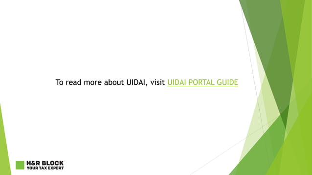 UIDAI Portal: Official Website for Aadhaar | PPT