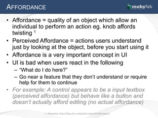 UI Design - Lessons Learned, Principles, and Best Practices | PPTX