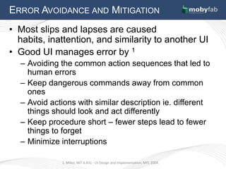 UI Design - Lessons Learned, Principles, and Best Practices | PPTX