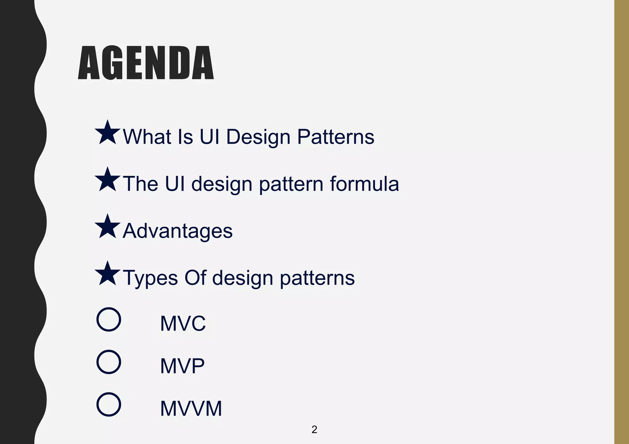 UI Design Patterns