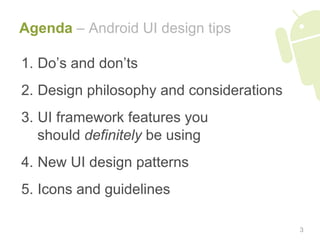 Android UI Design Tips | PDF