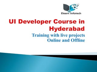 UI Developer Course in Hyderabad | PPT