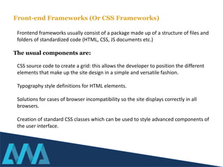 Ui development frameworks html-bootstrap by awa | PPTX