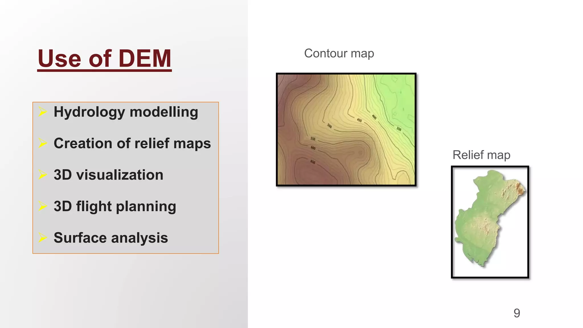 DEM,DTM,DSM | PPTX | Geology | Science