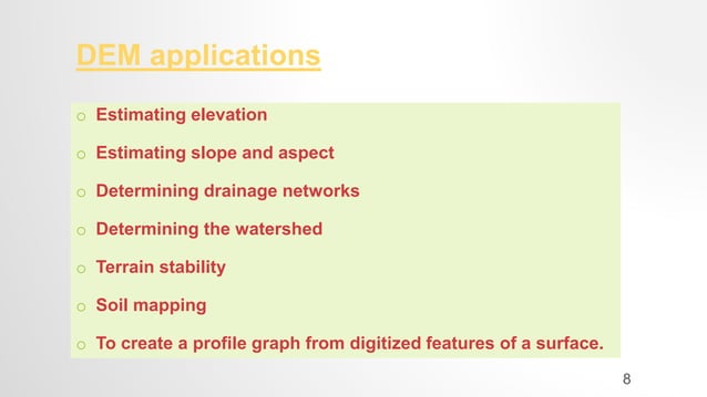 DEM,DTM,DSM | PPTX | Geology | Science