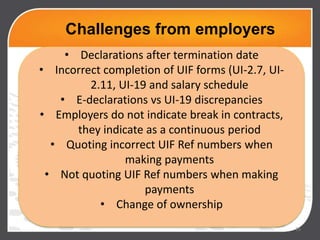 UIF advocacy campaigns (employer presentation) | PPT