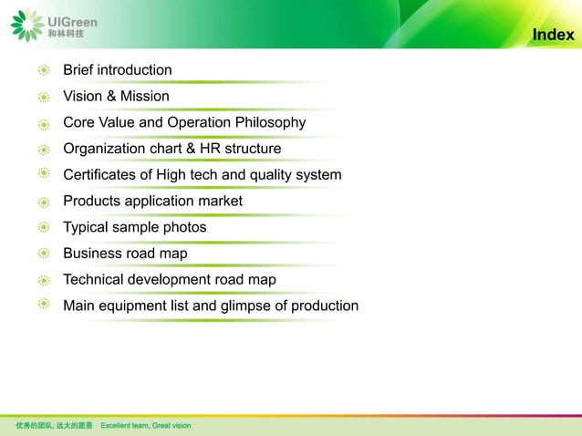 UIGreen Micro Precision Technology | PPT