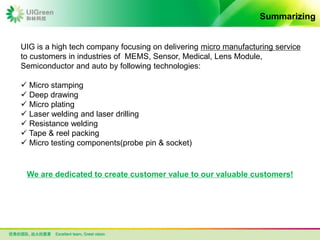 UIGreen Micro Precision Technology | PPT