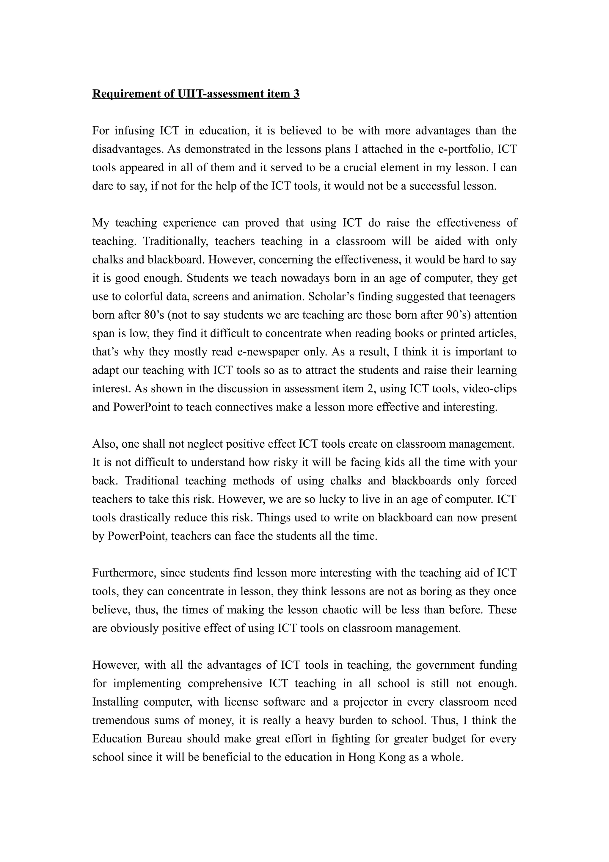 Uiit assessment item 3 | DOC