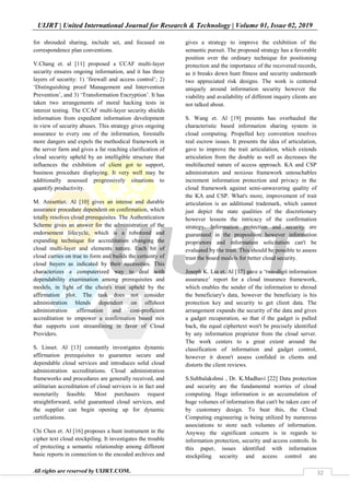 A Review on Data Protection of Cloud Computing Security, Benefits, Risks and Suggestions | PDF