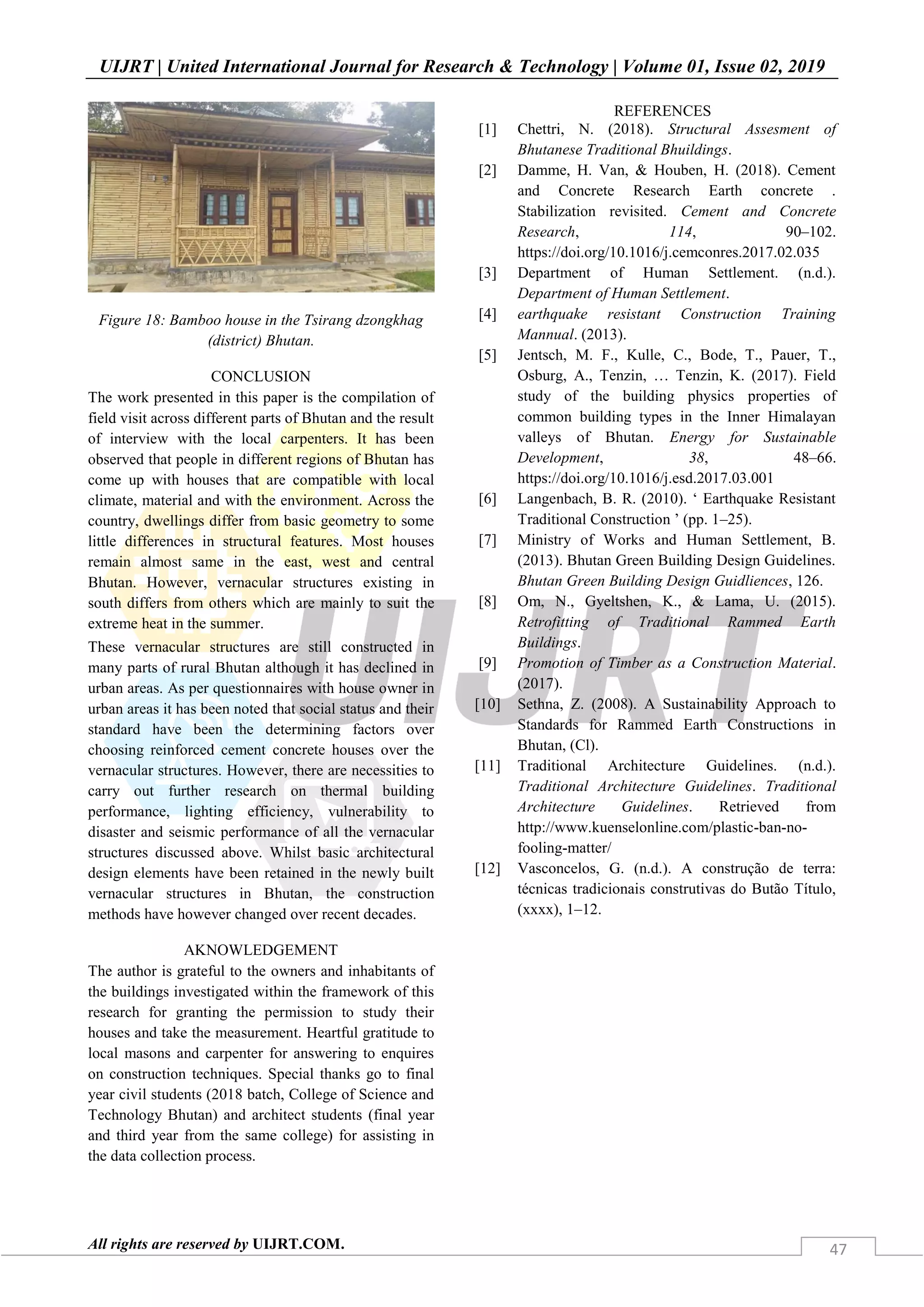 The Comparative Study on Vernacular Dwellings in Bhutan | PDF