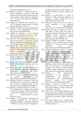 The Mass Culture of the Freshwater Rotifers Brachionus Rubens Ehrenberg ...
