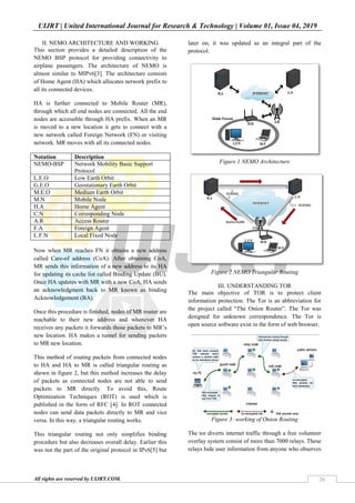 Security Issues of Network Mobility (NEMO) with Tor Architecture | PDF