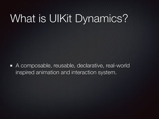 UIKit Dynamics | PDF | Physics | Science