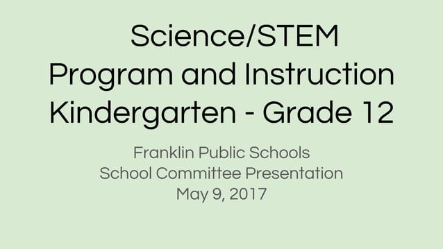 Science/STEM Program and Instruction | PDF