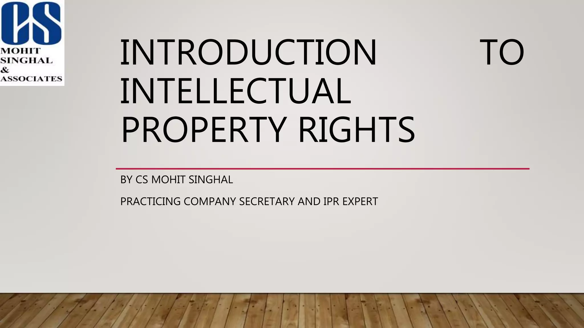 Short Presentation on Intellectual Property Rights | PPT