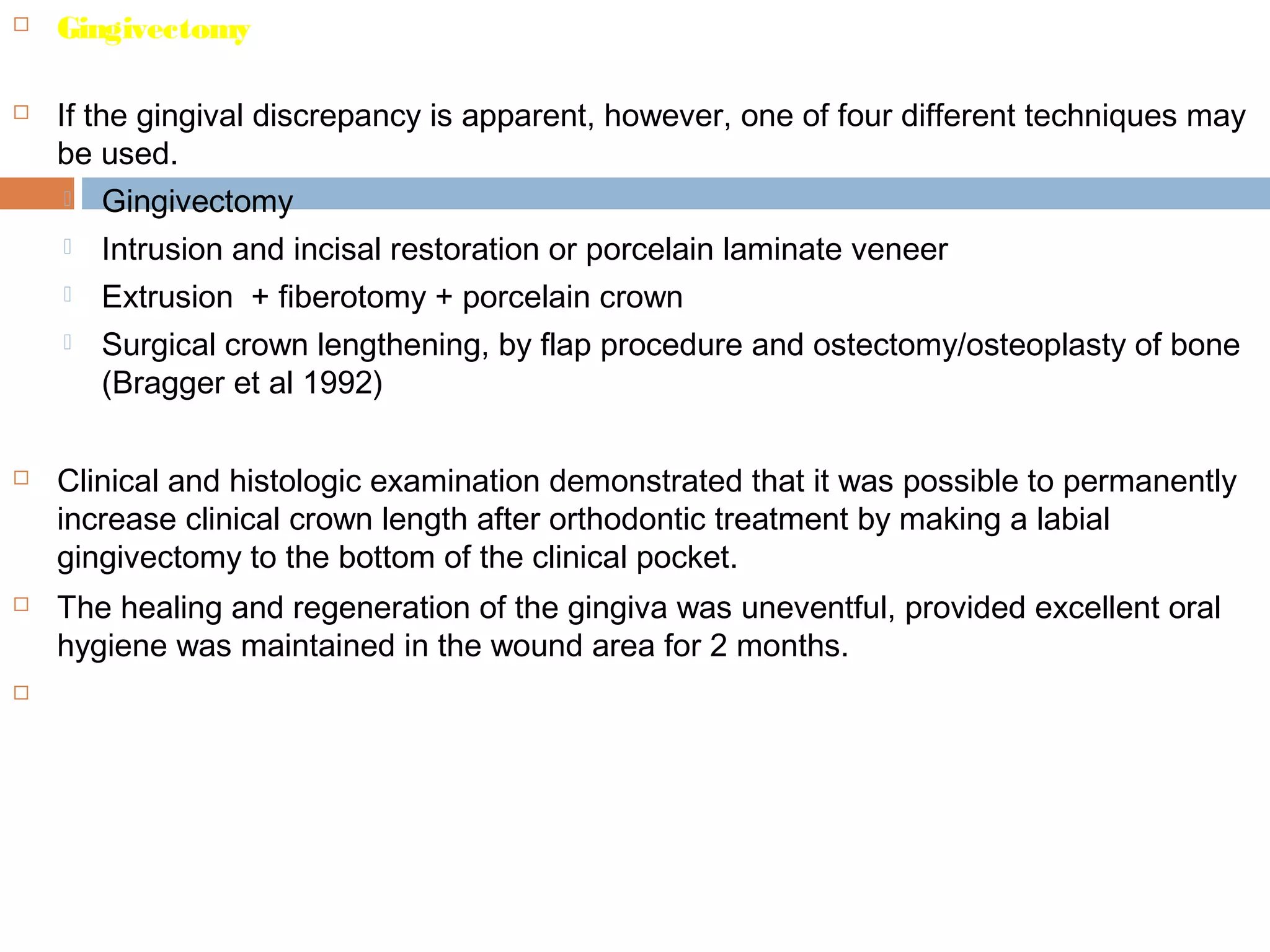 Adjunctive role of Orthodontic Therapy in Periodontology | PPT