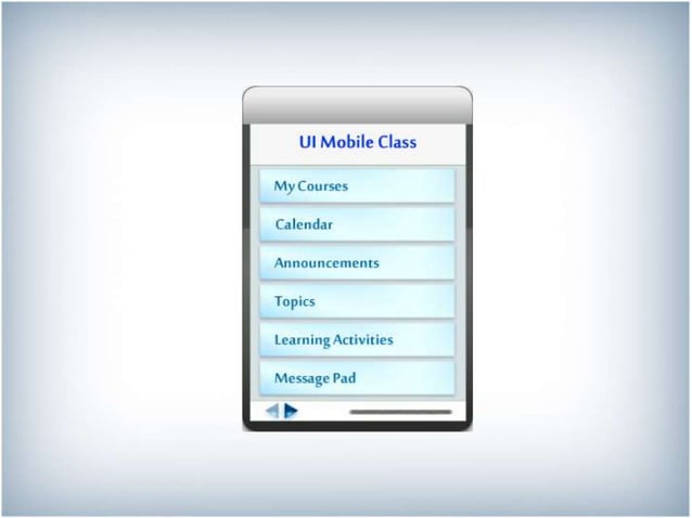 Ui Mobile Learning Platform Ppt