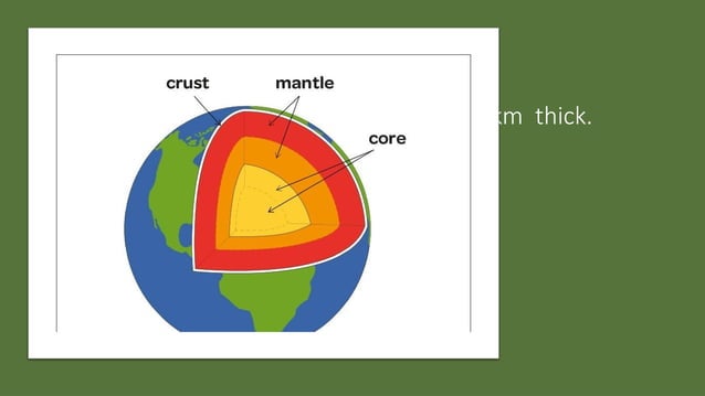 Inner layers of the The Earth presentation for 3rd grade | PPTX
