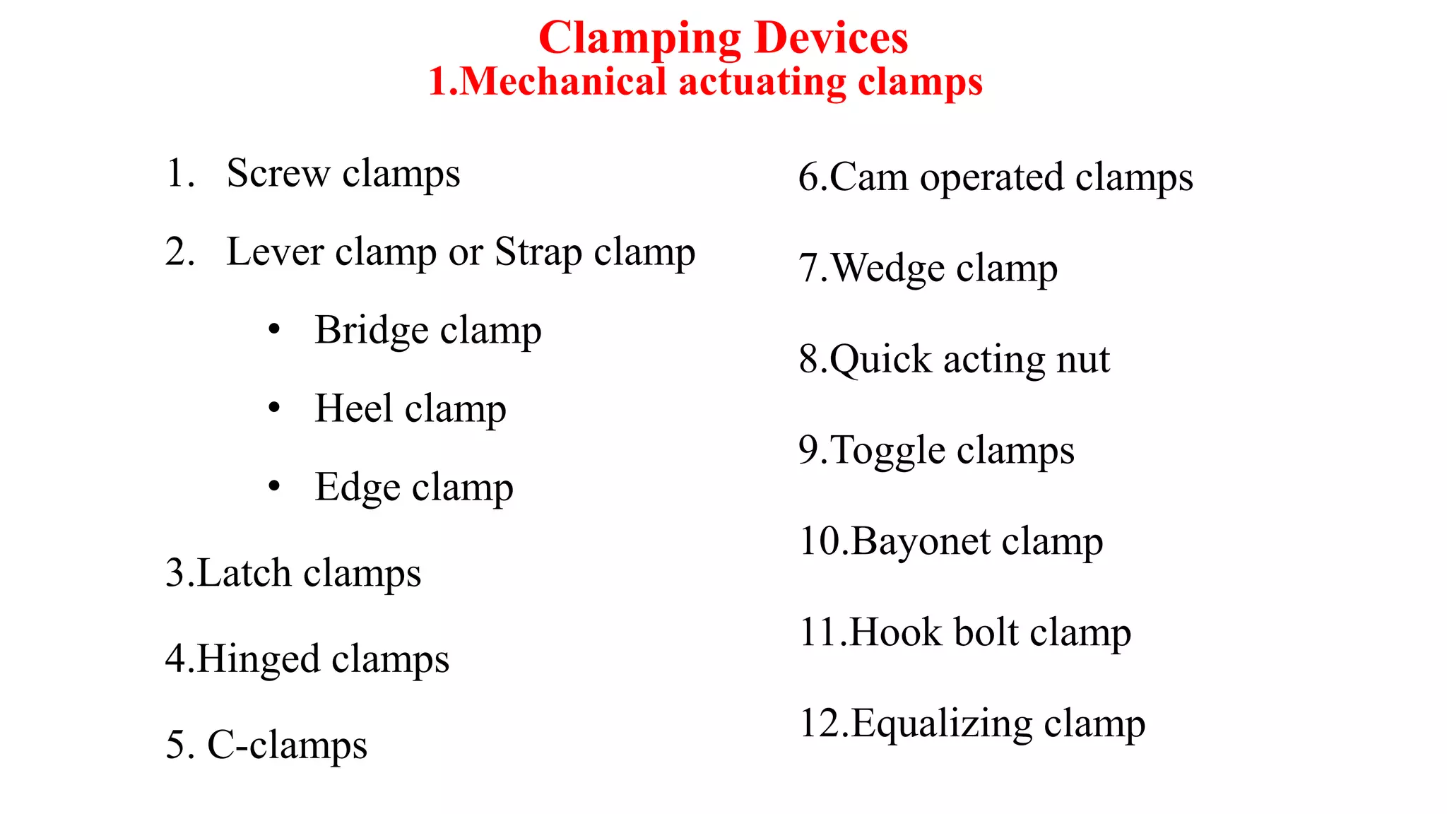 Uint 1 locating and clamping devices | PPTX