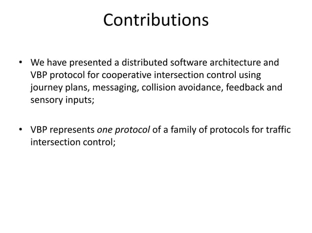 Enhancing Traffic Intersection Control with Intelligent Objects | PPTX