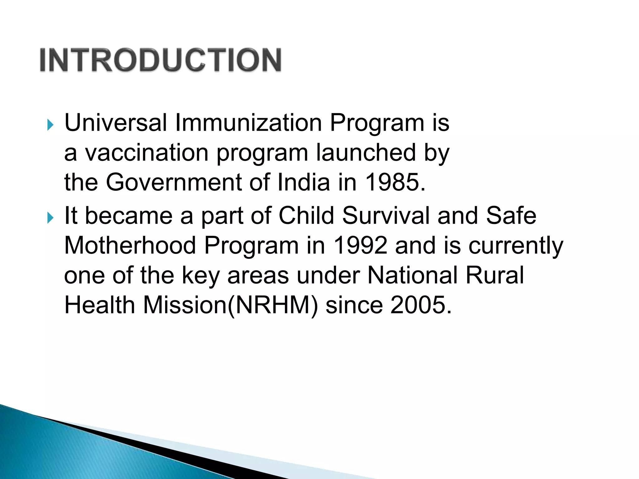 Universal Immunization Program | PPTX