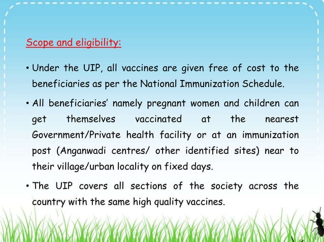 Universal Immunization Program | PPT