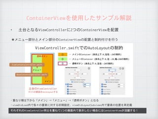 UIPageViewControllerとContainerViewでこんな見た目を実現するTips | PPT